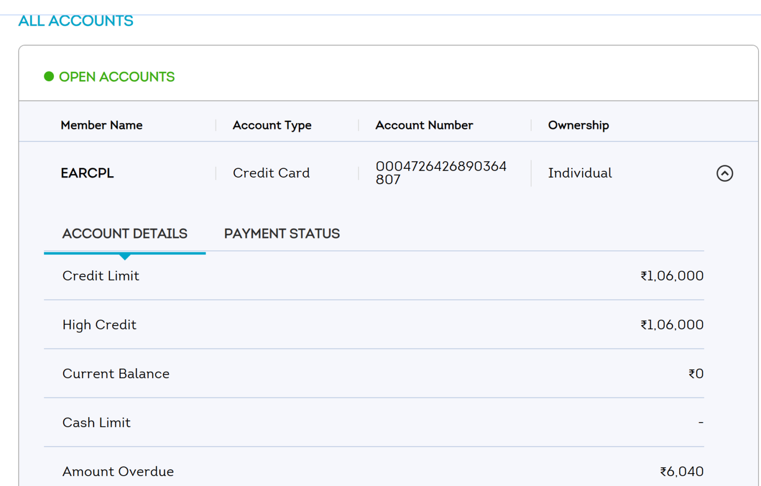 Wrong credit card showing in my CIBIL score from EARCPL | Consumer ...