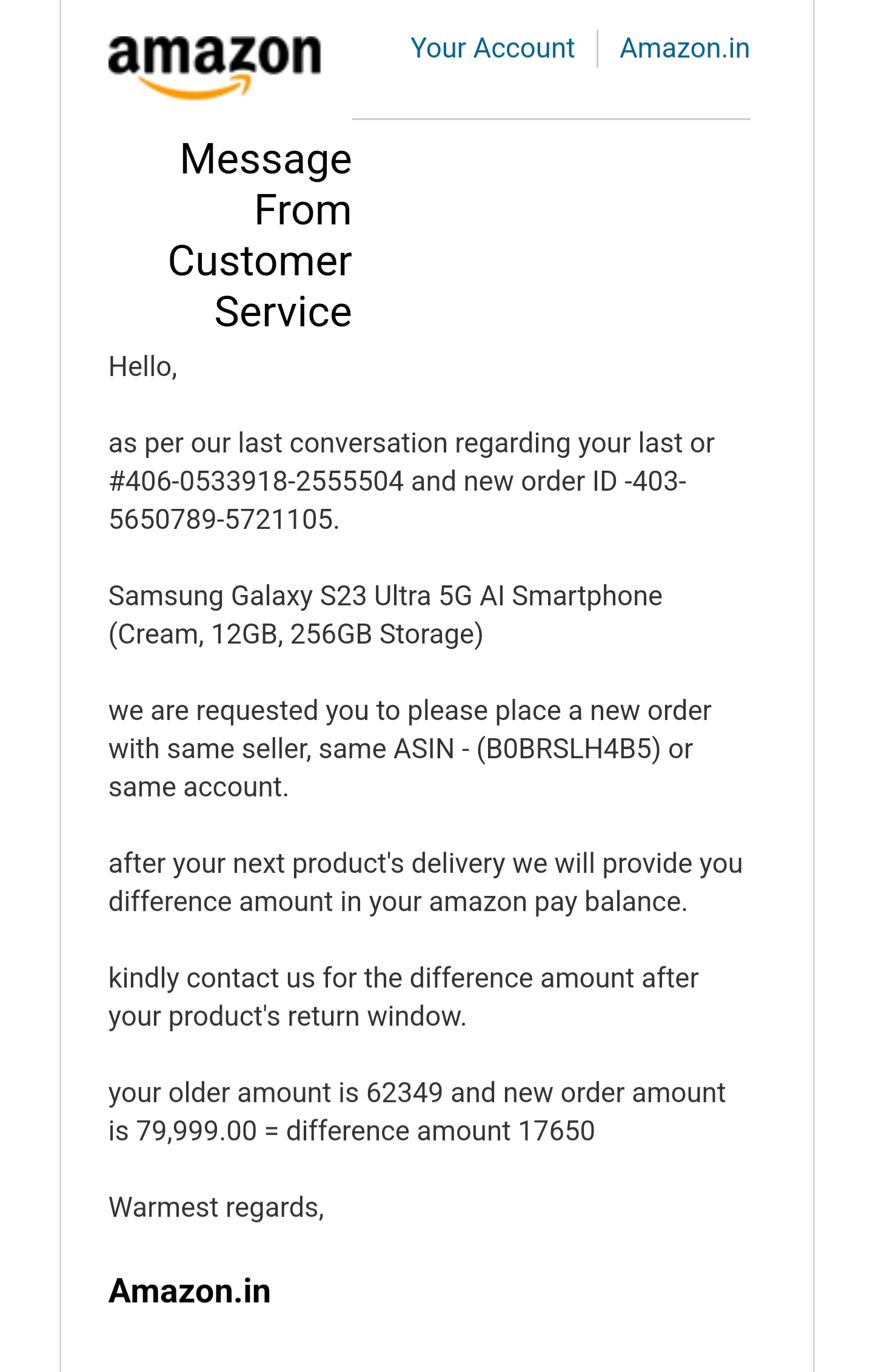 Amazon false promise | Consumer Complaints Court