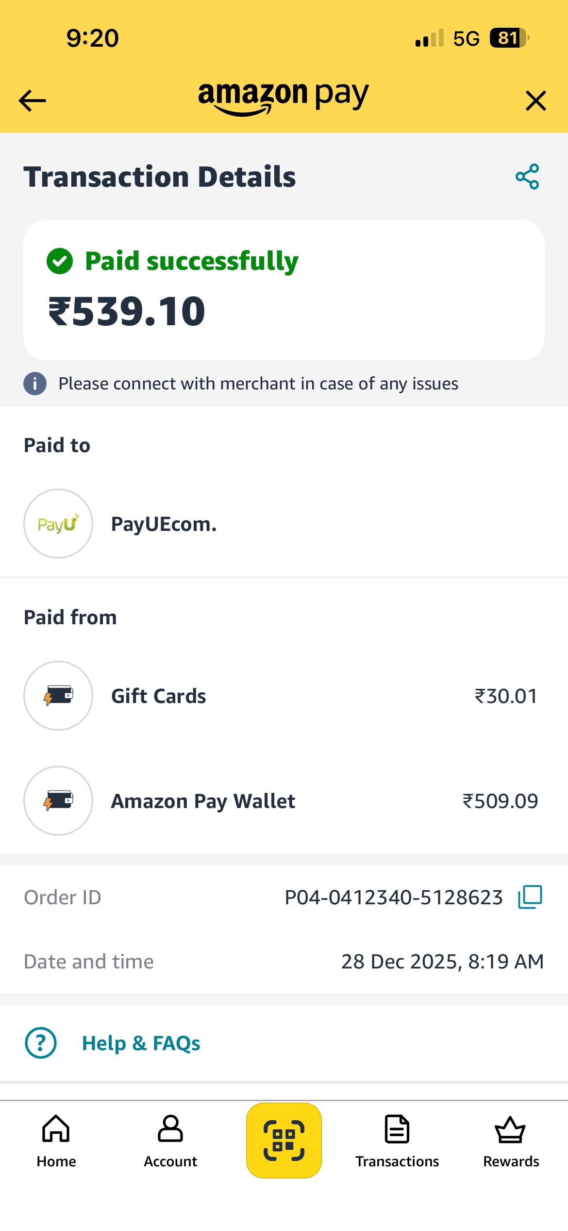 Ghar soaps amount deducted but not visible in orders and not a single ...